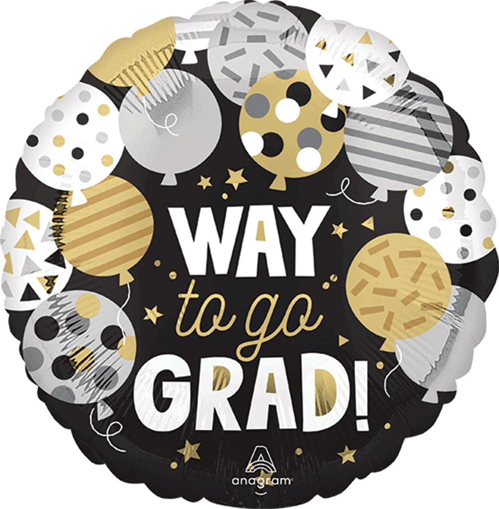 17" Way To Go Grad Balloons – Balloon Store